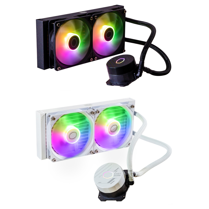 COOLER MASTER MasterLiquid 240L Core ARGB BLACK / WHITE | Shopee Thailand