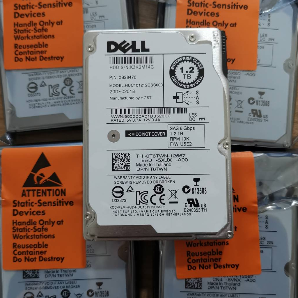 HDD Server Dell 1.2TB SAS 2.5 6Gbps 10000RPM" ราคาพิเศษ มีประกัน ...