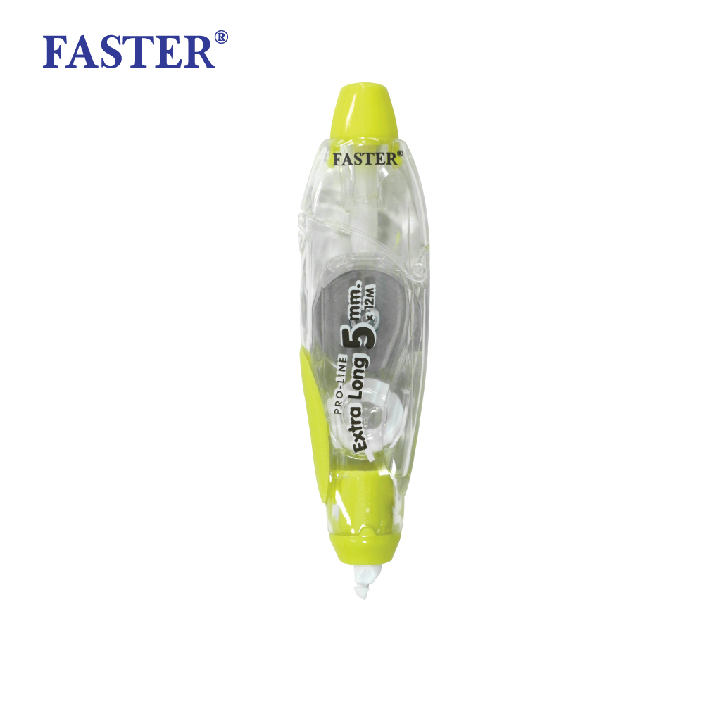 FASTER (ฟาสเตอร์) เทปลบคำผิด PRO-LINE EXTRA LONG ยาว 12เมตร เทปลบ ตะกร้าเขียว รหัส C653 | Shopee ...