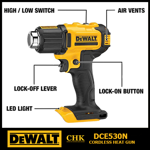 DEWALT DCE530 เครื่องเป่าลมร้อนไร้สาย 20v รุ่น DCE530N (เครื่องเปล่า ...