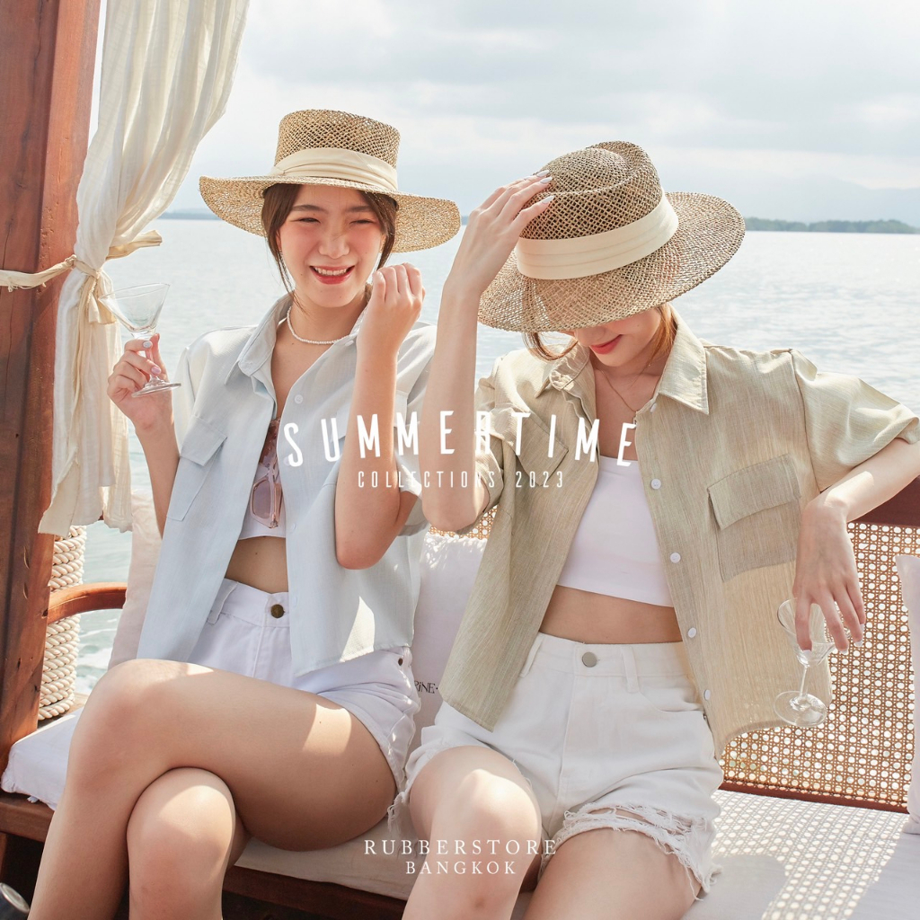 Winnie top เสื้อเชิ้ตแขนสั้น สาปซ่อน กระเป๋า 2 ข้าง | Shopee Thailand