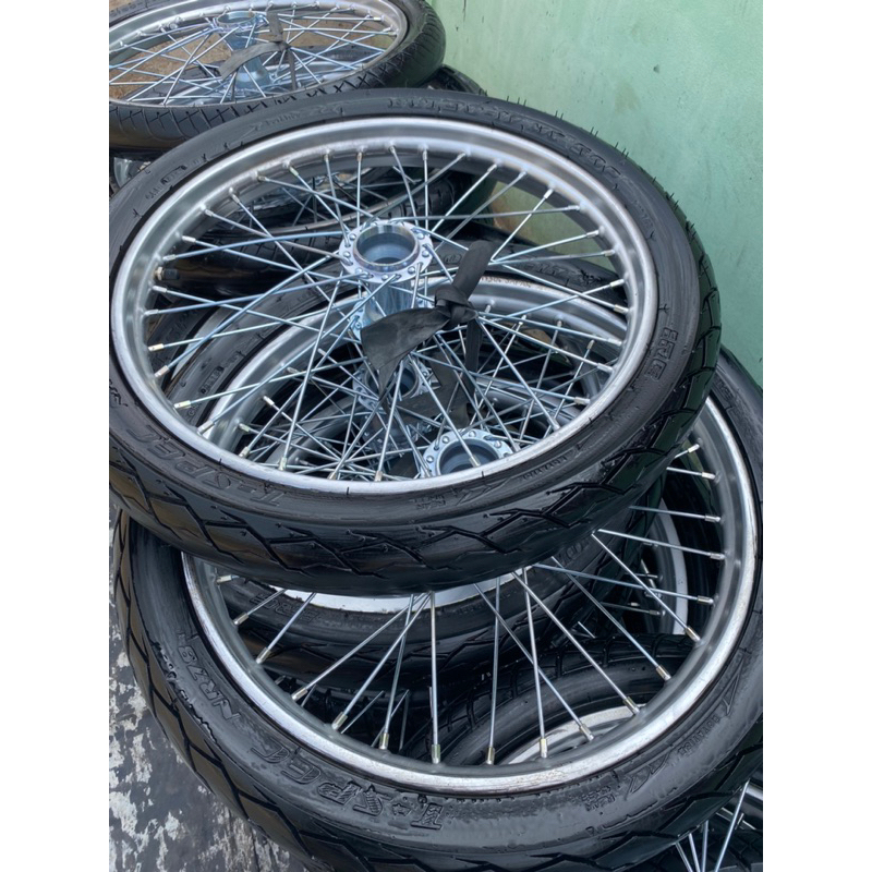 ล้อรถเข็นผลไม้ ขนาดวงล้อขอบ17 แบบล้อขี่ลวด มีคุณภาพแข็งแรง | Shopee ...