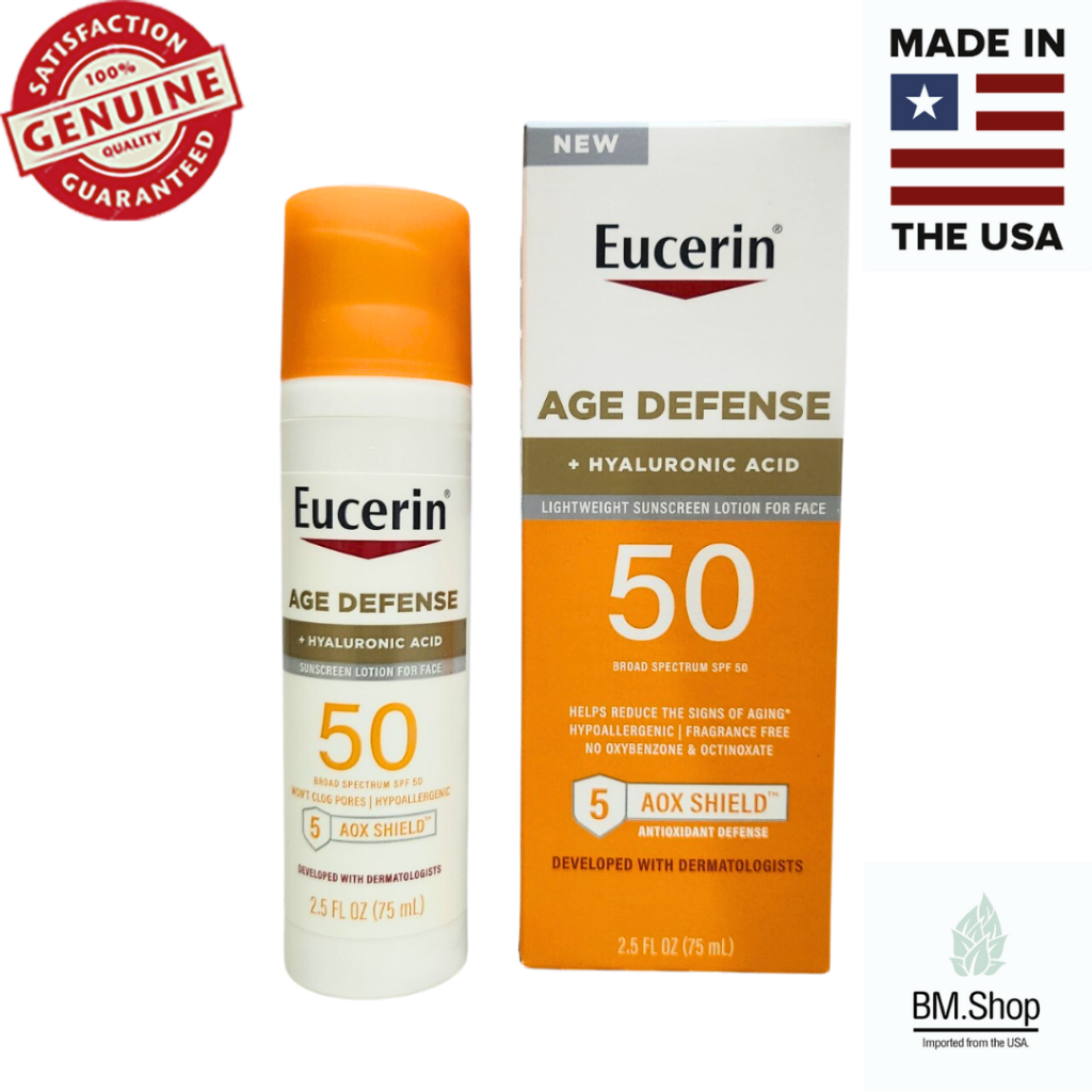 [พร้อมส่ง] Eucerin, Lightweight Sunscreen Lotion For Face, SPF 50 ...