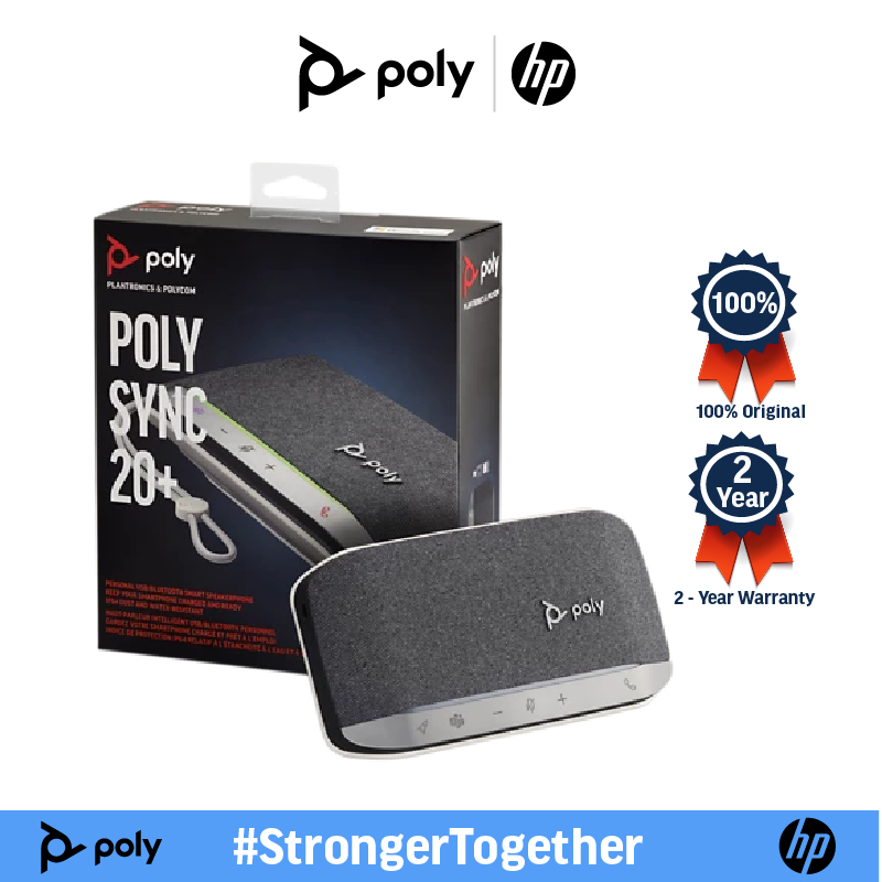 POLY PLANTRONICS SYNC 20 + BT600 USB A/C SMART SPEAKERPHONE 216869-01,2 ...
