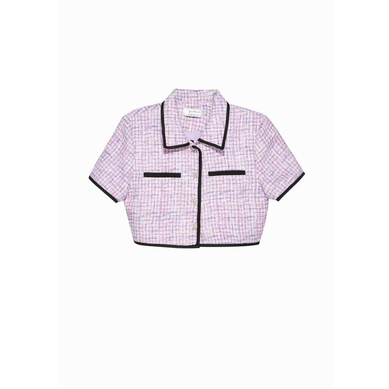 LYNAROUNDแท้ใหม่เบลเซอร์ผ้าทวิตไซร้XLอก38ยาว20”มีซับในค่ะราคาป้าย2,490 ...