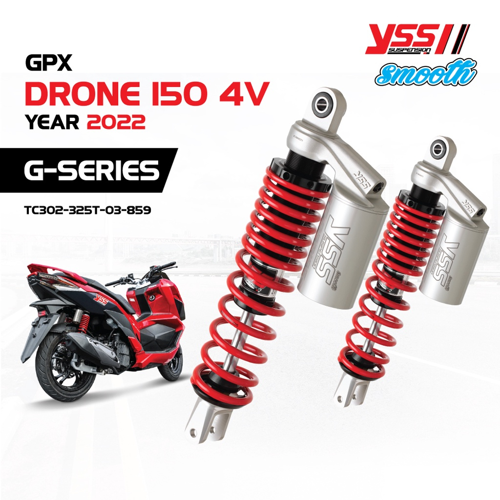 โช๊ค YSS แท้ GPX DRONE 150 4V ปี 2022 รุ่น G-SERIES Smooth | Shopee Thailand