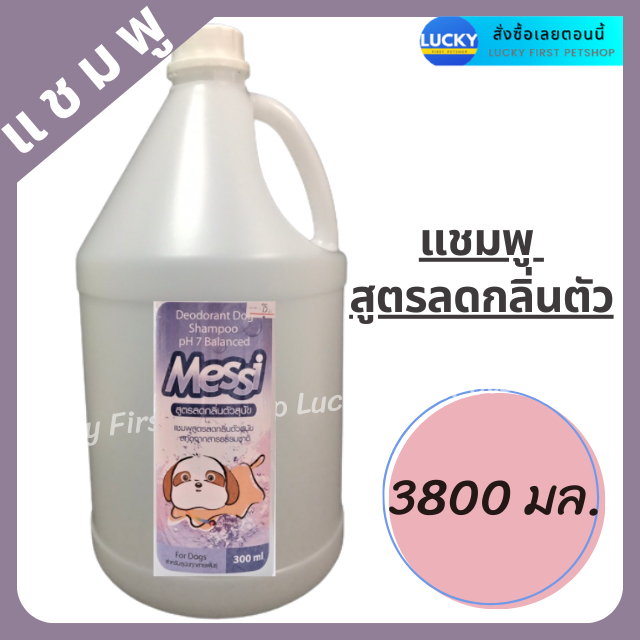 แชมพูสุนัขเมสซี่ Messi Champoo สูตรลดกลิ่นตัว กลิ่นหอม ขนาด 3800 ml. | Shopee Thailand