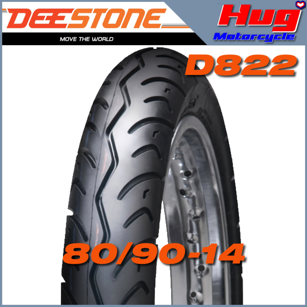 ยางนอก รถมอเตอร์ไซค์ ดีสโตน DEESTONE D822 ลายมีโอ , D977 ลายไฟ ขอบ14" ยางใช้ยางใน TubeType TT ...