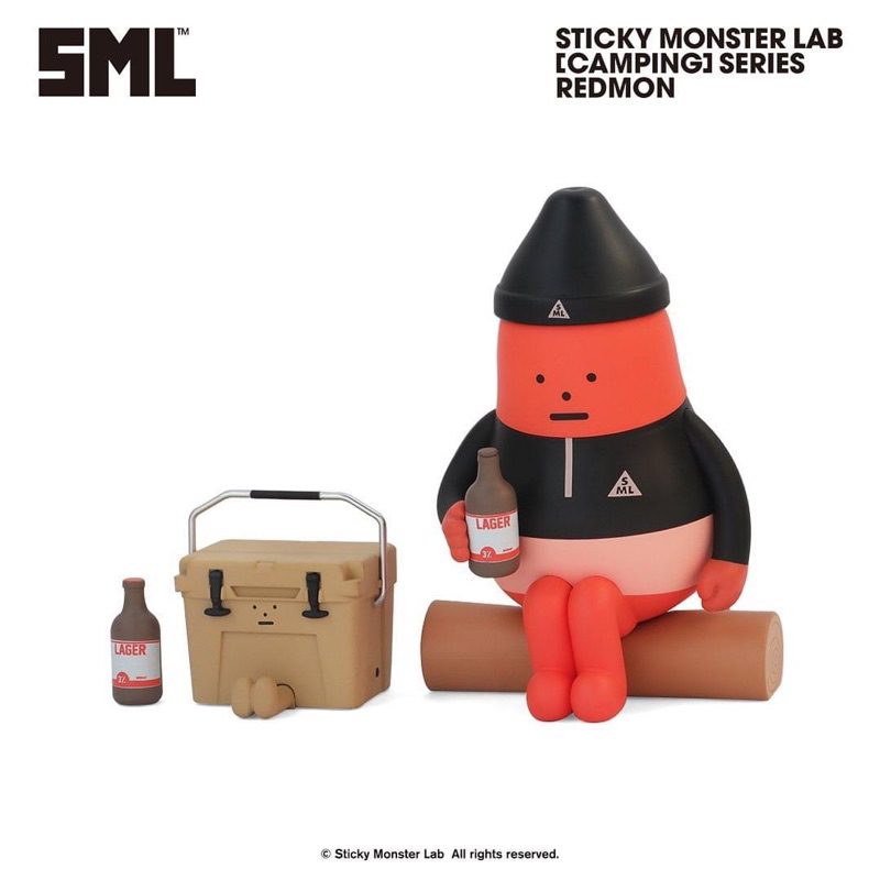 พร้อมส่ง แบบแยก SML mini blindbox camping series, sticky monster lab ...