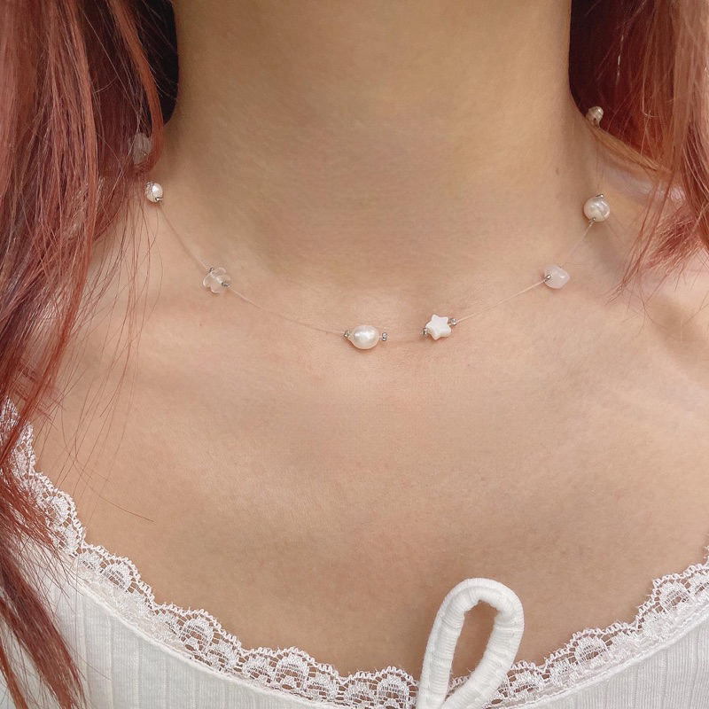 Magic Pearls Necklace สร้อยคอล่องหน | Shopee Thailand