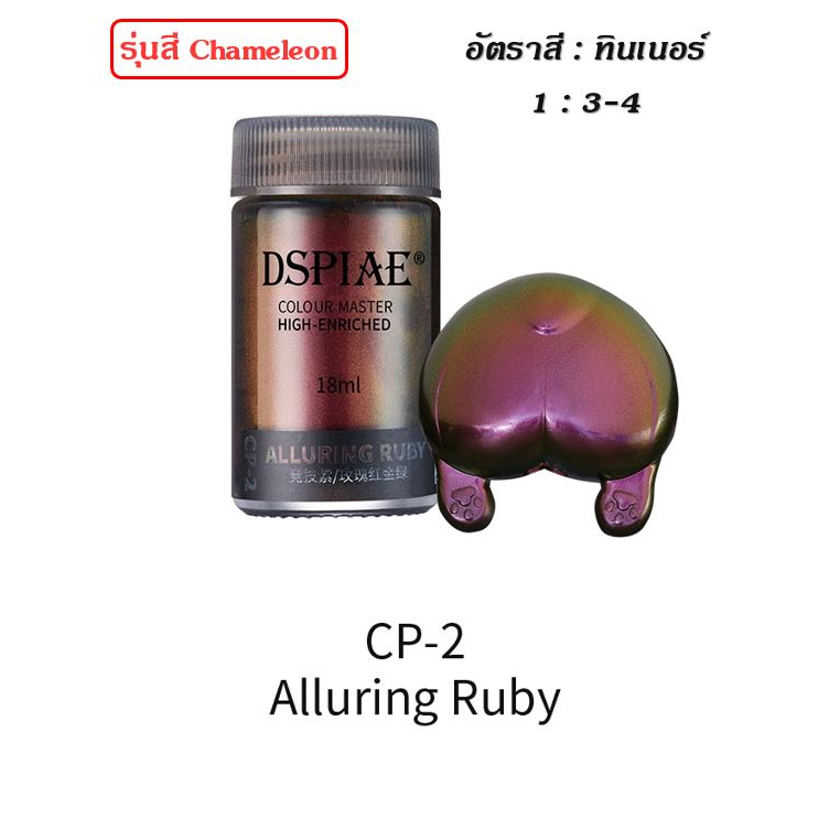 DSPIAE Lacquer Paint สีพ่นแอร์บรัช ทาด้วยพู่กัน สีรองพื้น สีชุบ Chrome ...