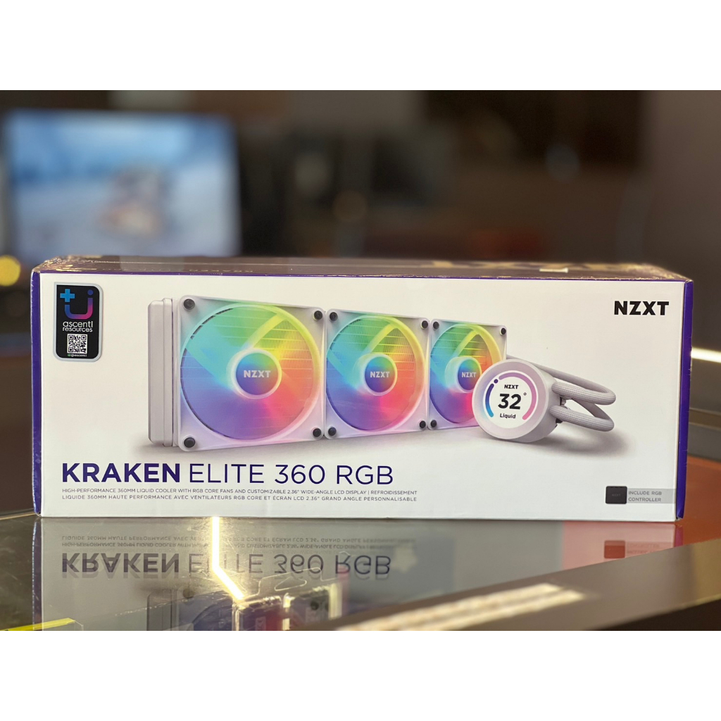 NZXT KRAKEN ELITE 360 RGB WHITE | Shopee Thailand