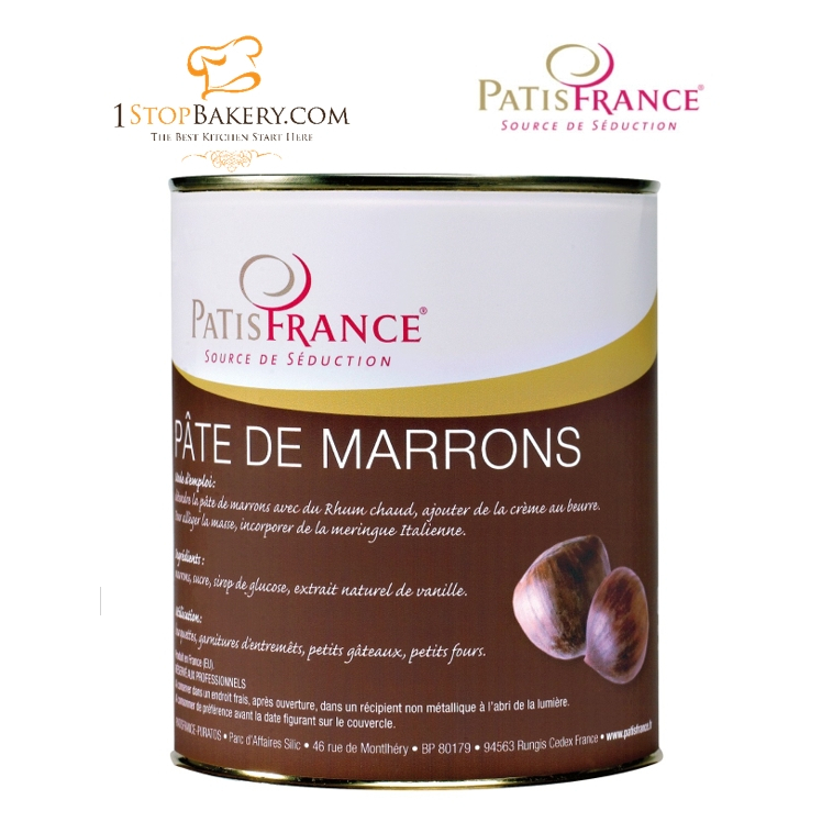 Patisfrance Paste de Marrons 1000 g. Chestnut Paste / เกาลัดบด | Shopee ...
