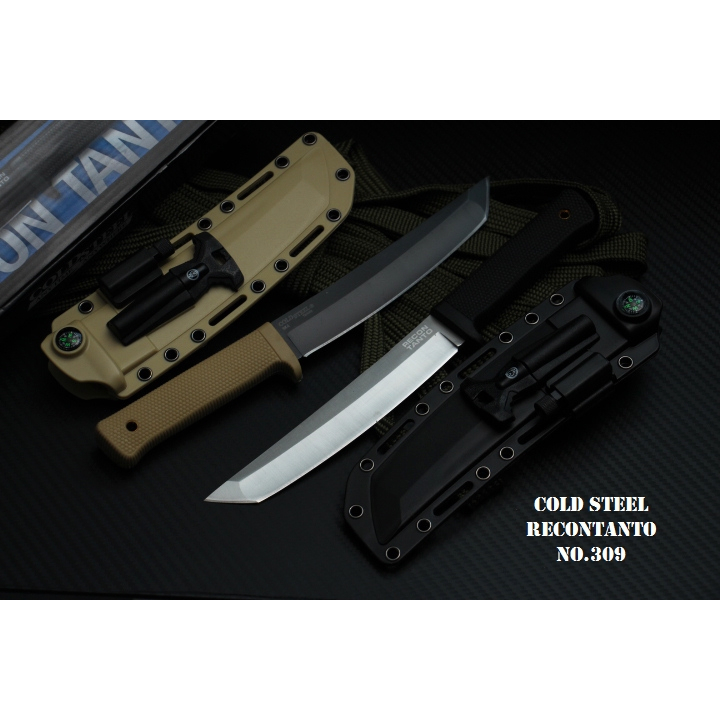 มีดเดินป่าCOLD STEEL RECON TANTO No.309 พร้อมปลอก KYDEX แข็งพร้อม ...
