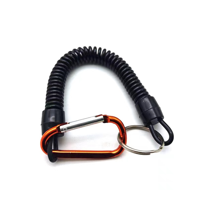 พวงกุญแจกันหาย Fishing Lanyard Spring Coil Keychain พวงกุญแจยืดได้ ตัว ...