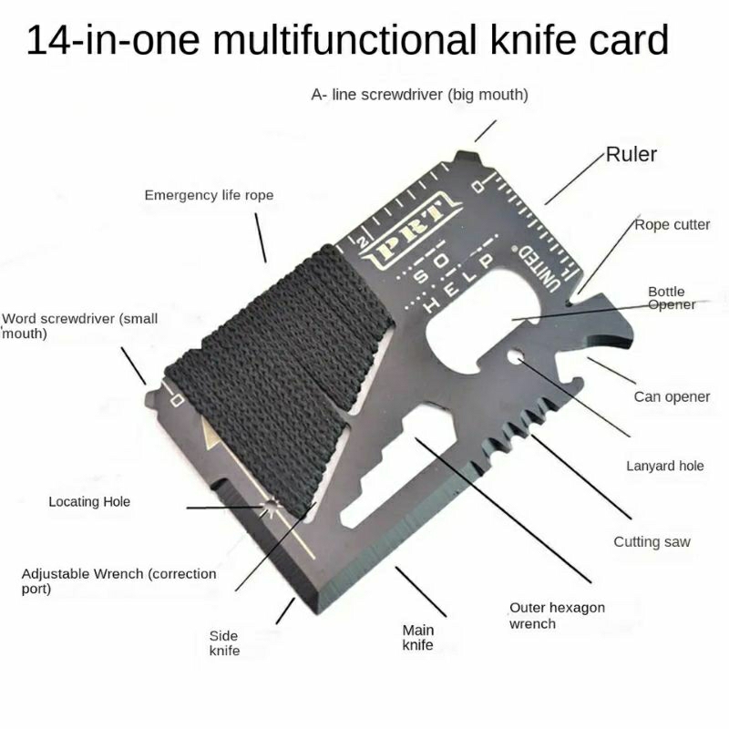 SoS Card Multitools Card มัลติทูลแบบการ์ด เพื่อนแท้ยามฉุกเฉิน พกพาไว้ ...