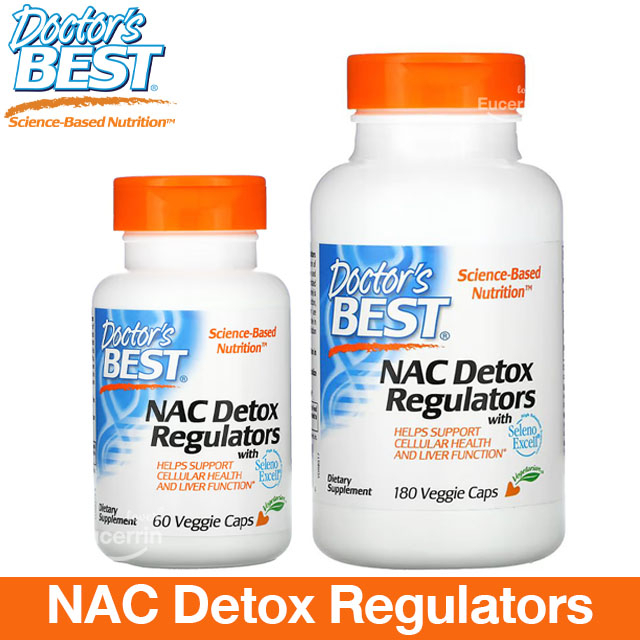 Doctor's Best NAC Detox Regulators 60 Veggie Caps สร้างกลูต้าไธโอน ผิว ...
