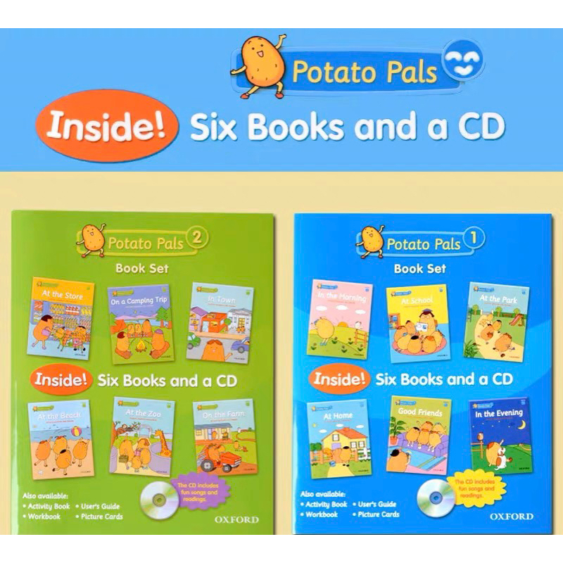 Oxford Potato Pals Book with CD,Set 1+ Set 2 ชุด1,ชุด2 รวม12เล่ม, Each ...
