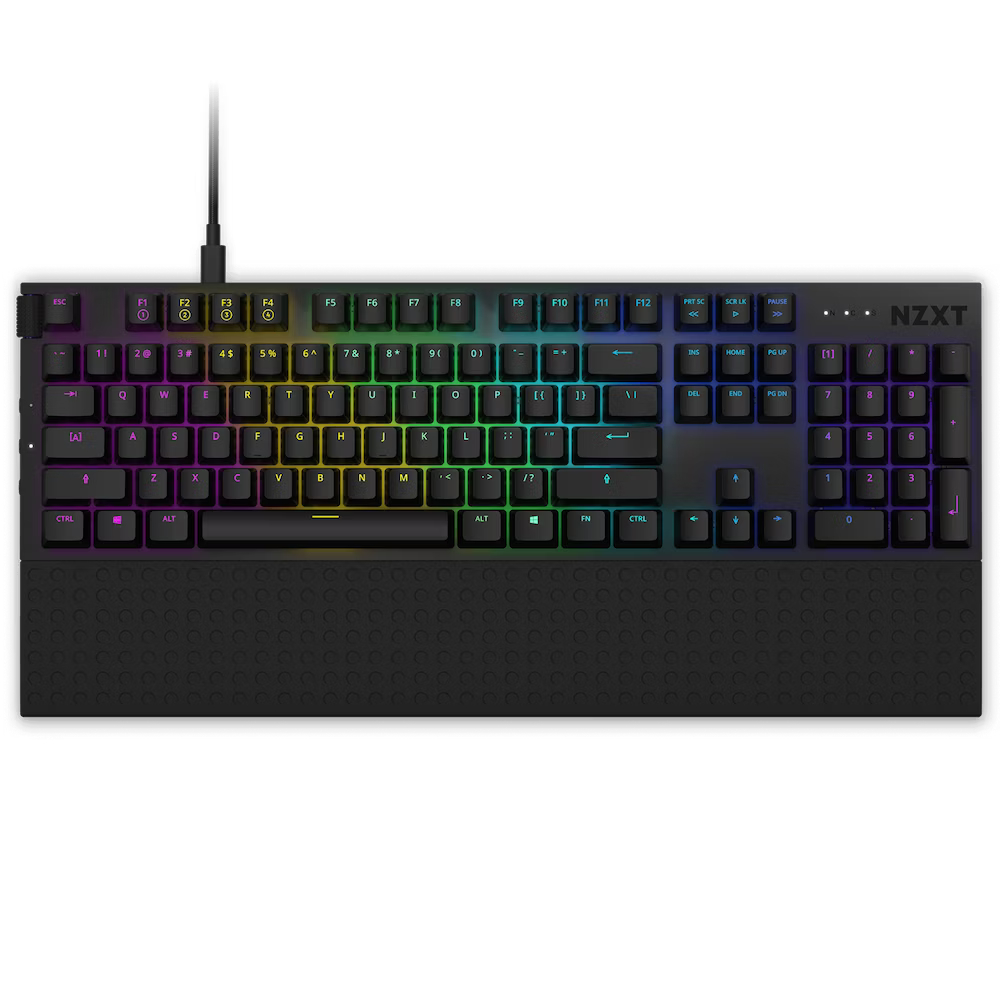 คีย์บอร์ดเกมมิ่ง NZXT Full size Mechanical Keyboard Function US QWERTY ...