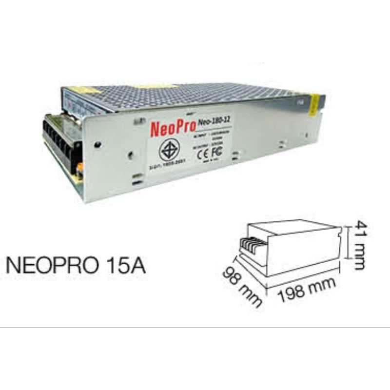 Neo Pro หม้อแปลง สวิตชิ่ง หม้อแปลงรังผึ้ง 220V/12Vdc หม้อแปลง 12V 3A 5A 10A 15A 20A 30A มอก. ...