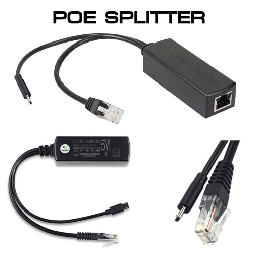 POE SPLITTER TO Micro อุปกรณ์แยกสัญญาณ Poe 5V Poe Micro Usb ไฟฟ้าผ่าน ...