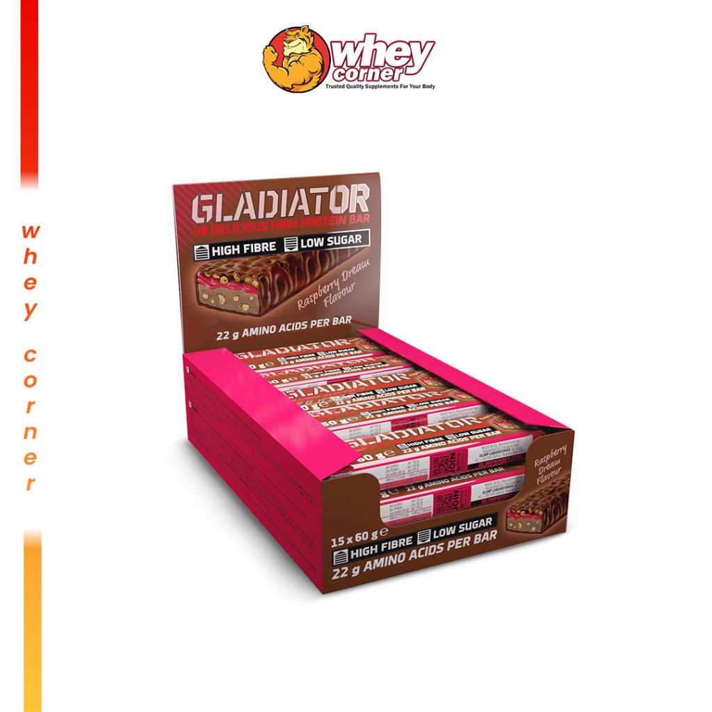 Olimp Gladiator Protein Bar 60g. รสเดียว 6 แท่ง หรือ 15แท่ง (1Box ...