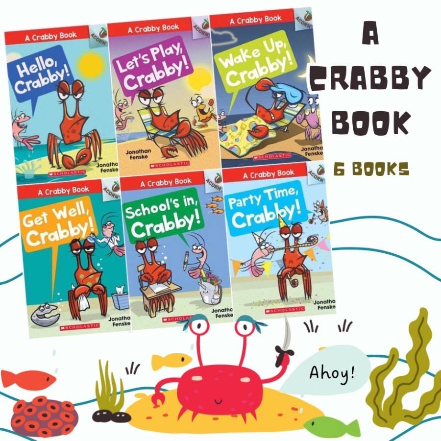 หนังสือชุด A crabby book หนังสือหัดอ่านภาษาอังกฤษ scholastic acorn หัด ...