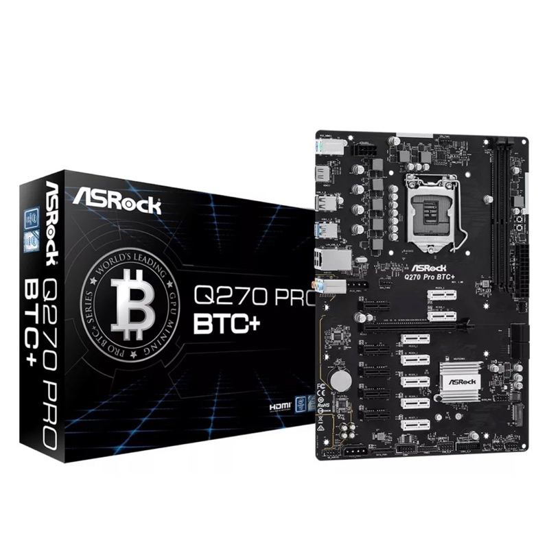 Motherboard Asrock Q270 Pro BTC+ ATX Intel 1151 Socket GEN6 GEN7 ...