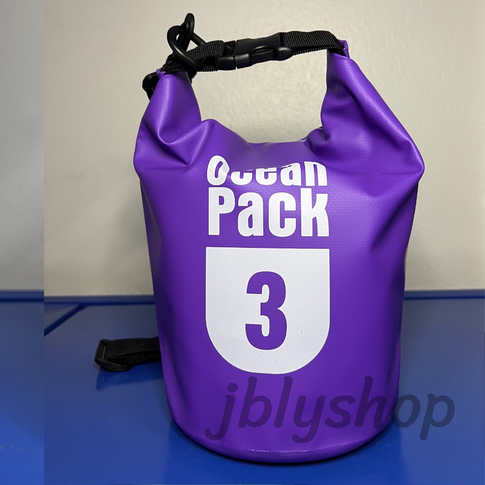 กระเป๋ากันน้ำ ถุงกันน้ำ Ocean pack ขนาด2L - 3L พร้อมสาย กระเป๋าสะพาย ...
