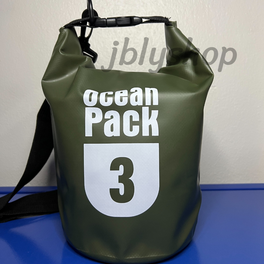 กระเป๋ากันน้ำ ถุงกันน้ำ Ocean pack ขนาด2L - 3L พร้อมสาย กระเป๋าสะพาย ...