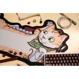 Floppy CAT R2 Deskmat แผ่นรองเม้าส์ ตัดพิเศษ ลายน้องแมว 3 แบบ 65x37cm ...