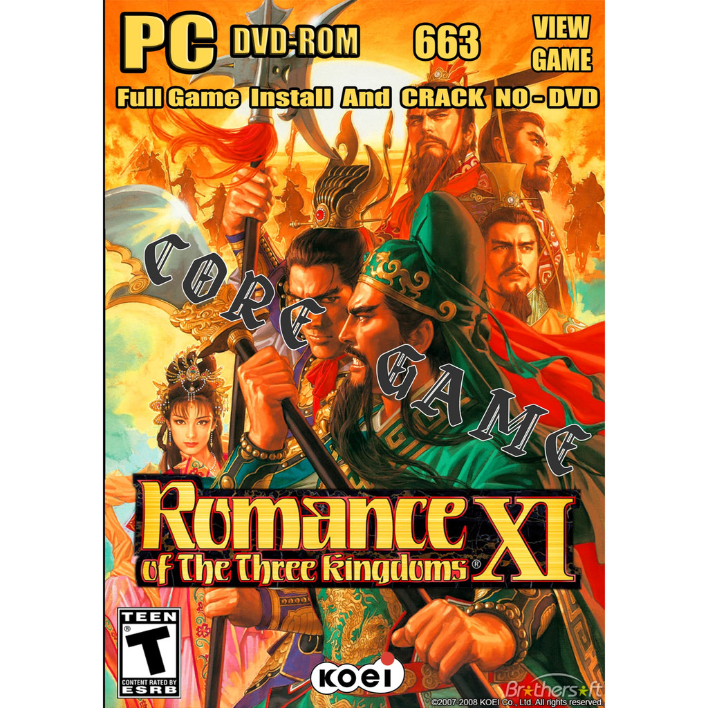 Romance of the three kingdoms IX แผ่นเกมส์ เกมส์คอมพิวเตอร์ PC โน๊ตบุ๊ค ...