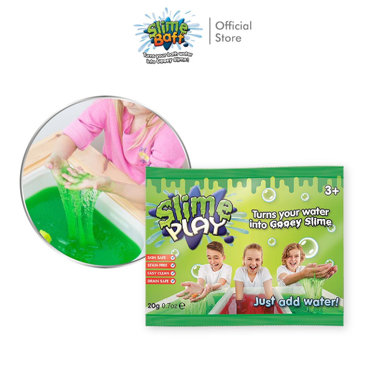 SLIME PLAY PACKET ผงทำสไลม์เหยียวนุ่มแบบซอง ของแท้จากอังกฤษ เปลี่ยนน้ำ ...