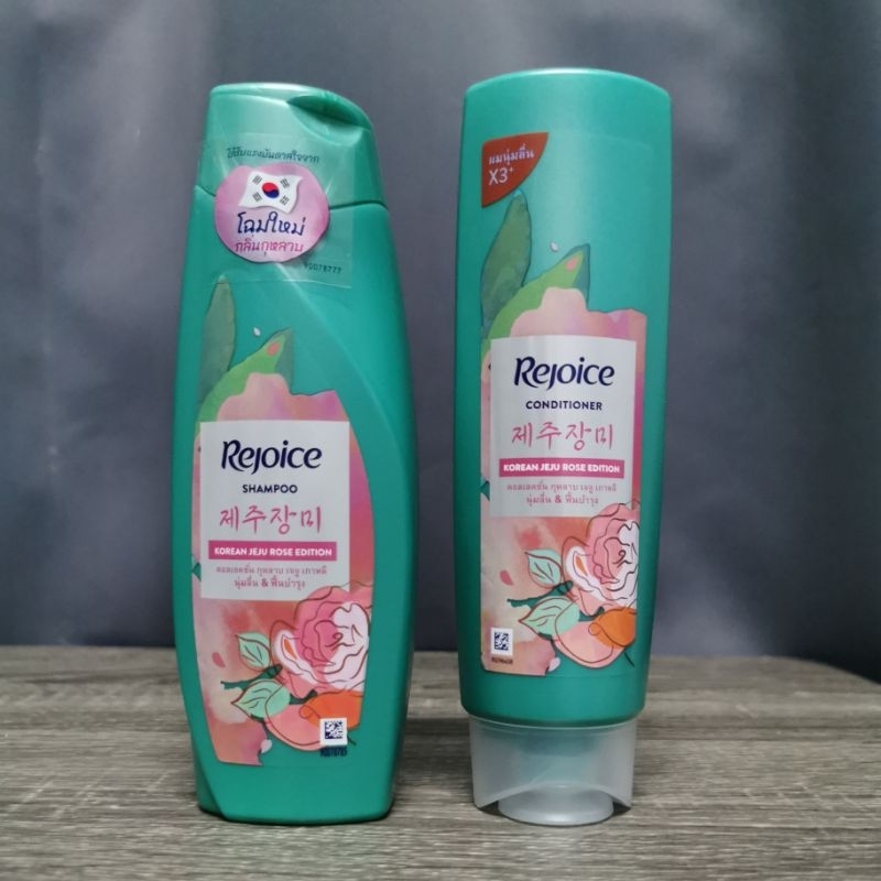 Rejoice แชมพู ครีมนวด Korean jeju rose 120-140 มล. ผลิต 12/2022 | Shopee Thailand