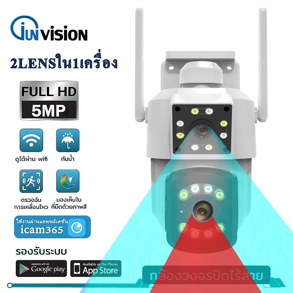 Home Mall 2023 New Design Double Lens 4K Wifi CCTV PTZ IP Camera ...