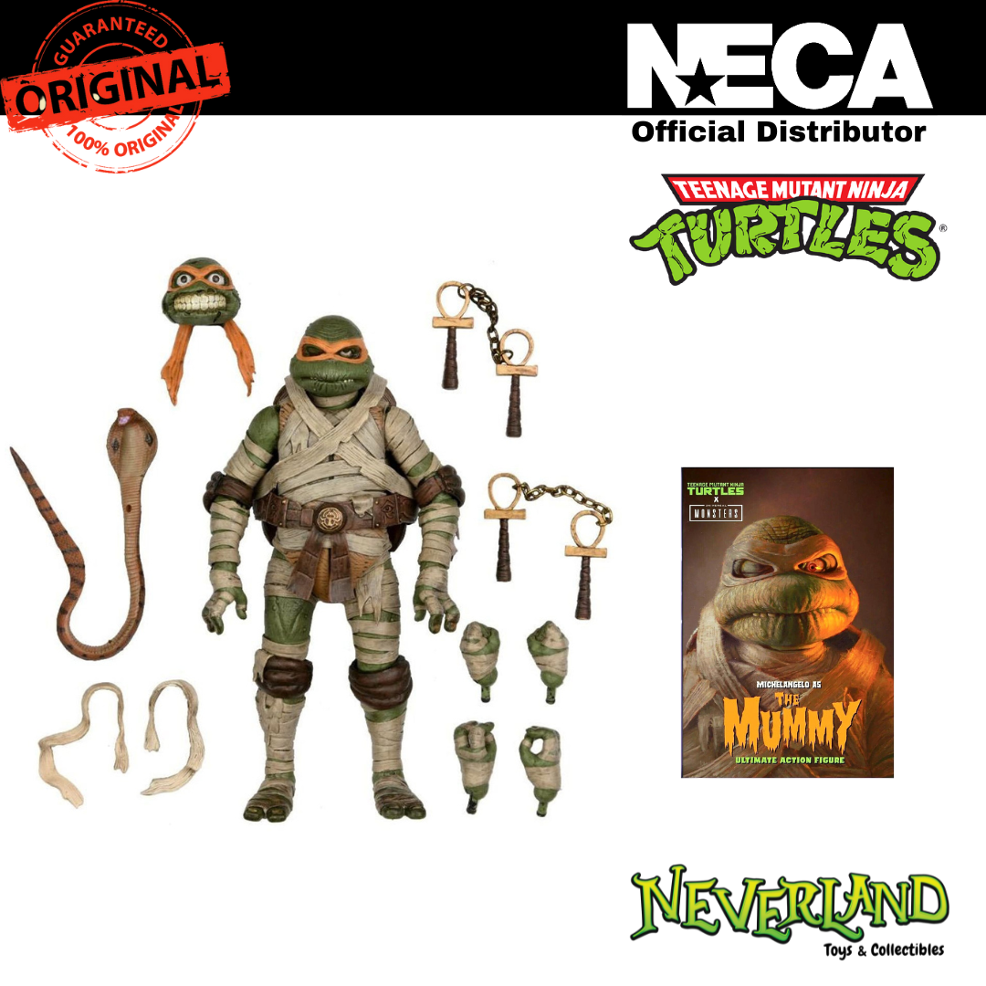 (NECA) Universal Monsters x TMNT Ultimate Michelangelo as The Mummy 7 ...