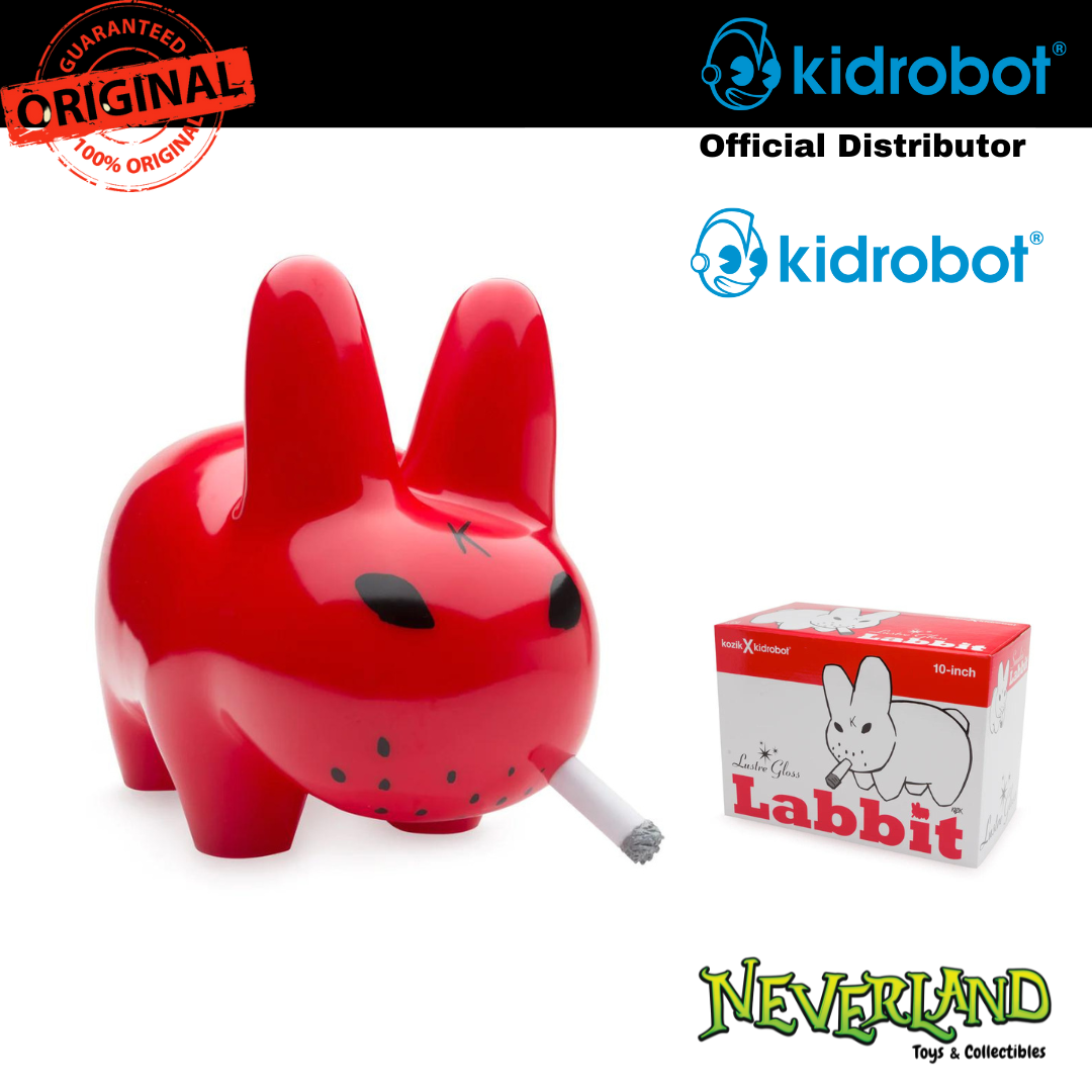 (KIDROBOT) Smorkin Labbit 10" Lustre Gloss Red Vinyl Figure by Frank Kozik | Shopee Thailand