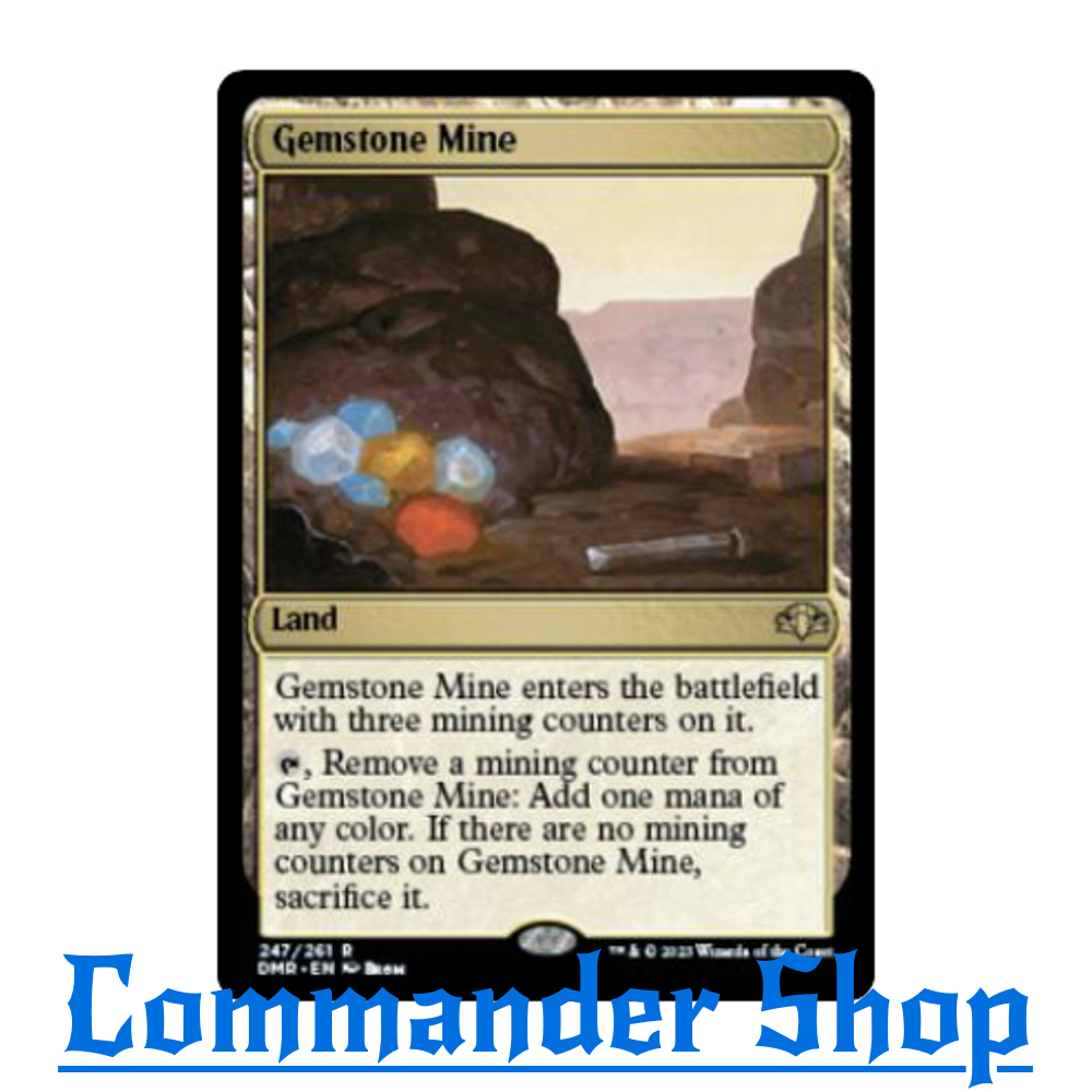 Gemstone Mine (Land) ให้สี Any Color การ์ดเกม Magic The Gathering (MTG ...