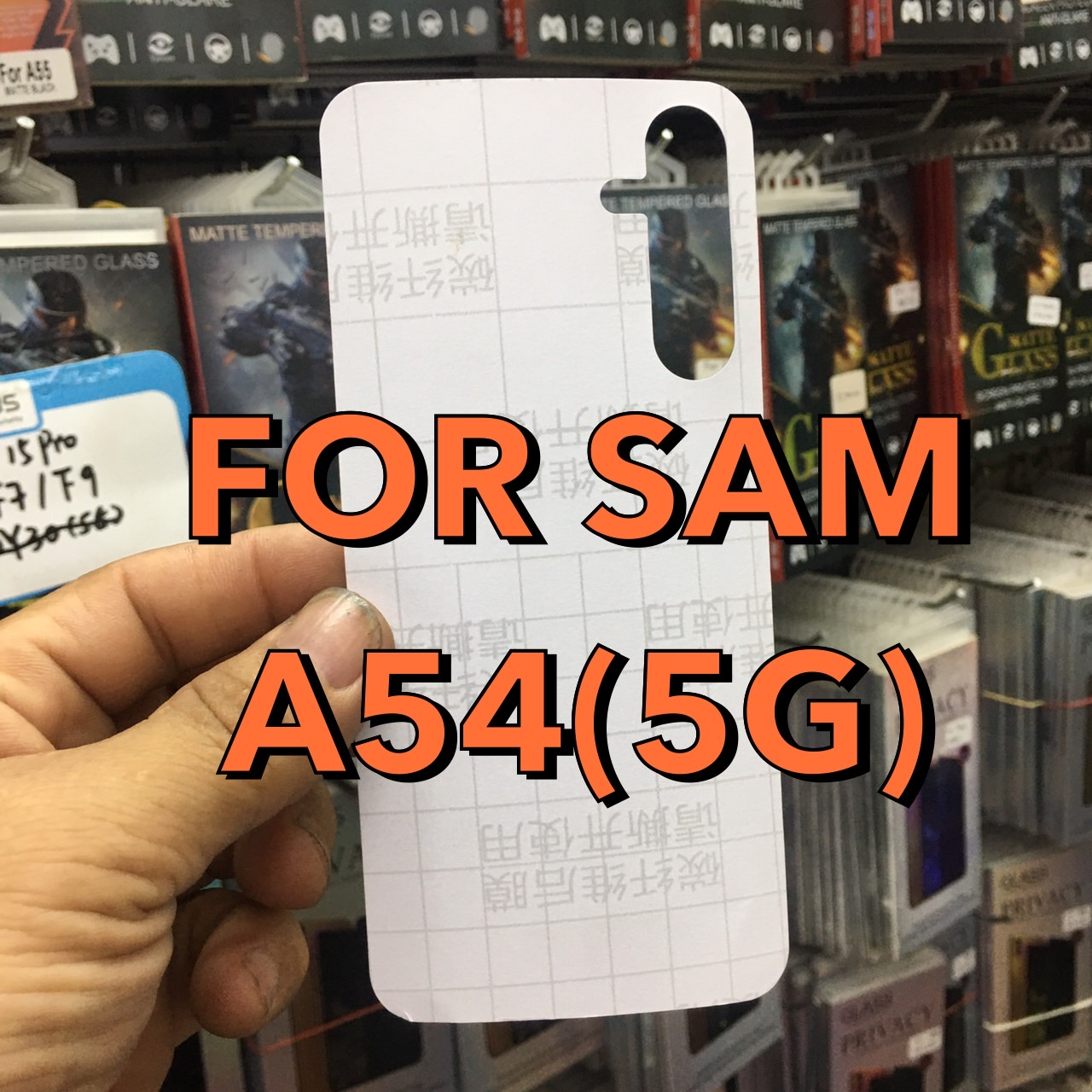 Samsung Galaxy A54(5G)/A34/A15/A25/A55(5G)/A35ฟิล์มหลังกันรอยเคฟล่า | Shopee Thailand