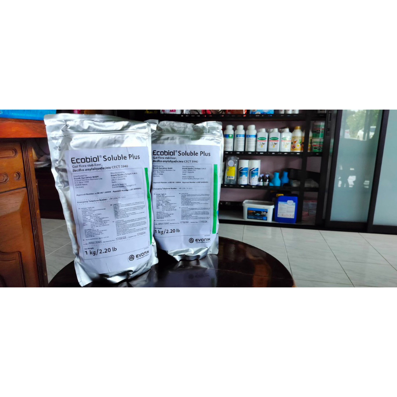Ecobiol soluble plus ขนาด 1 kg โพรไบโอติกส์สำหรับสัตว์ปีก ไก่ เป็ด ...