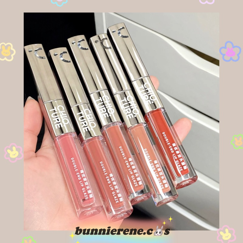 [พรีออเดอร์] ลิป CHIO TURE Double Lip Glaze Mirror | Shopee Thailand