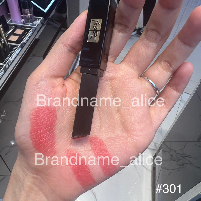 แท้💯 ลิป Ysl rouge pur couture the slim velvet radical 2g ลิปแบมแบม สี 301 | Shopee Thailand