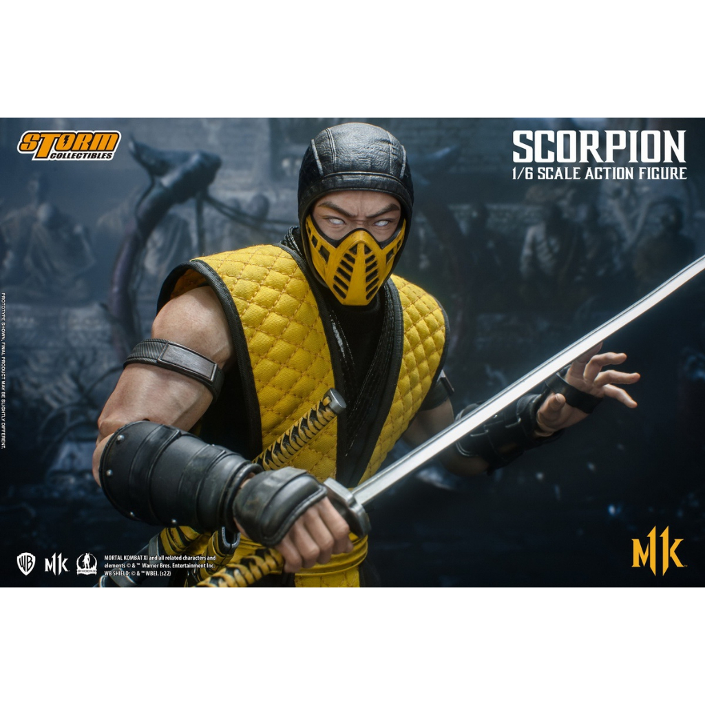In-Stock 1/6 Scale Action Figure Mortal Kombat Fire Ninja - Scorpion ...