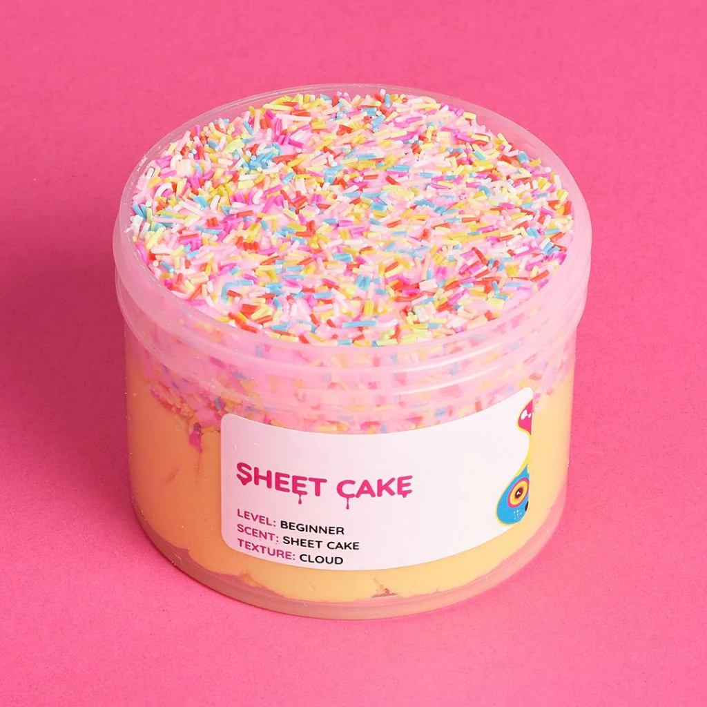 Sheet Cake Slime, Added Sugar Sprinkles, Two Tone Cloud Texture สไลม ...