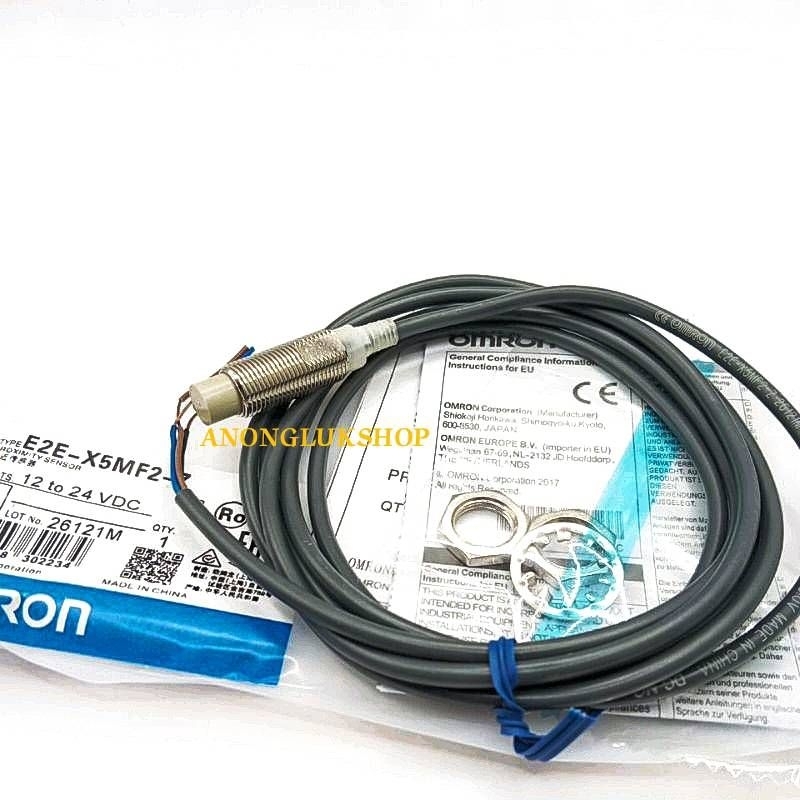 Proximity E2E-X5MF2-Z พร็อกซิมิตี้เซ็นเซอร์ M12 ระยะจับ 5มิล 3สาย ชนิด PNP NC | Shopee Thailand