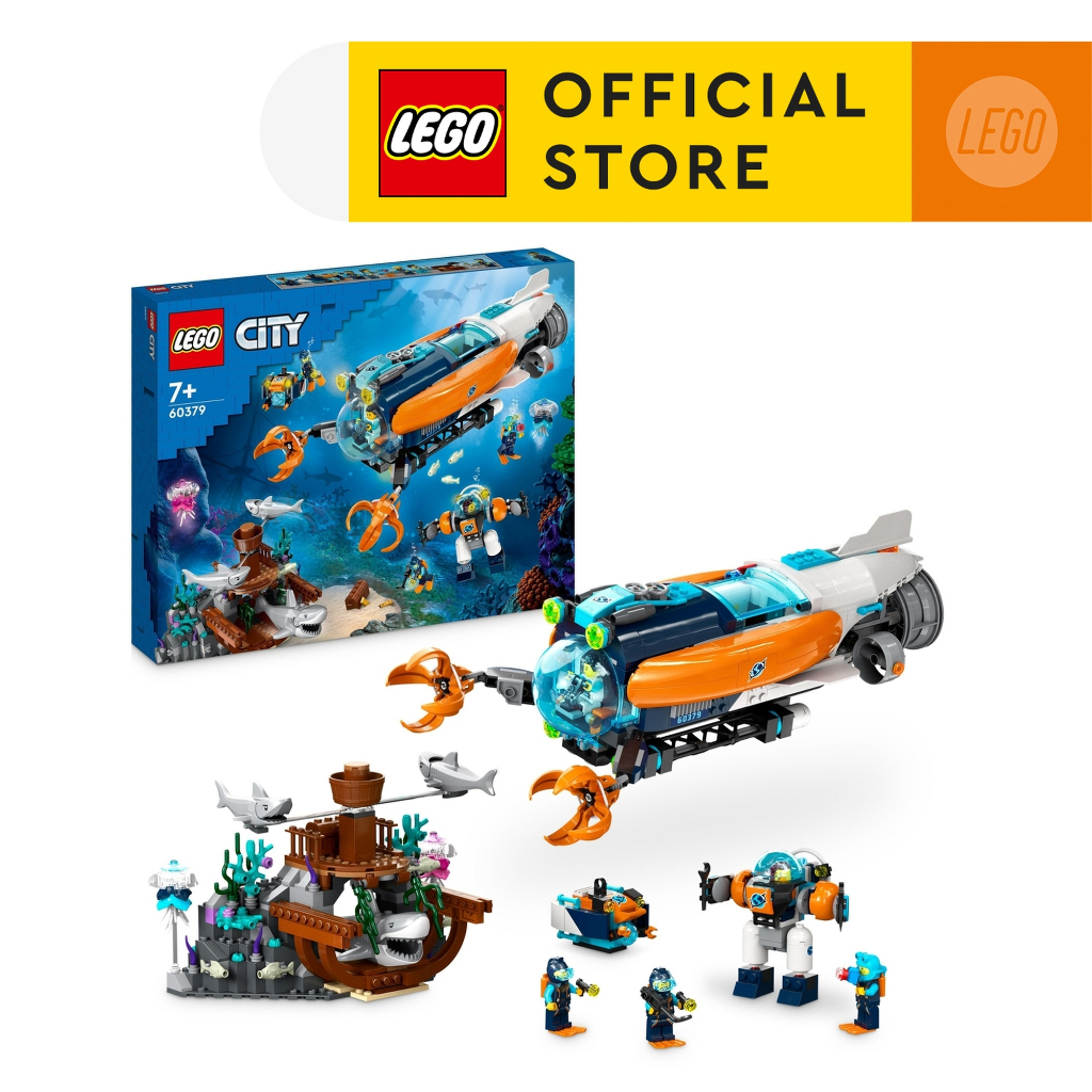 LEGO City 60379 Deep-Sea Explorer Submarine Building Toy Set (842 ...