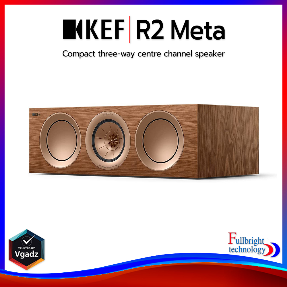 KEF R2 Meta Center channel speaker ลำโพงเซ็นเตอร์ ขนาด 5.25 นิ้ว 2 ทาง 200 วัตต์ (ราคาต่อชิ้น ...