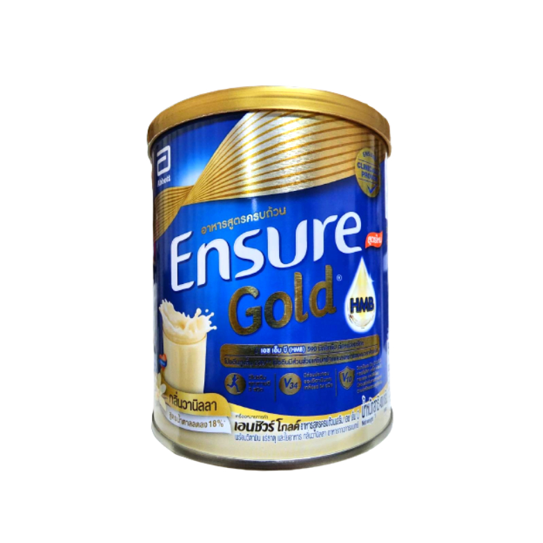 [สูตรใหม่] Ensure Gold Vanilla 380g เอนชัวร์ โกลด์ วานิลลา 380g 1 กระป๋อง อาหารเสริมสูตรครบถ้วน ...