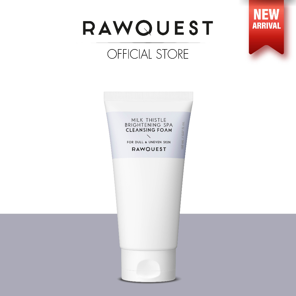 RAWQUEST Milk Thistle Brightening Spa Cleansing Foam 150 ml. คลีนซิ่ง โฟม รอว์เควส มิลค์ ทิสเซิล ...