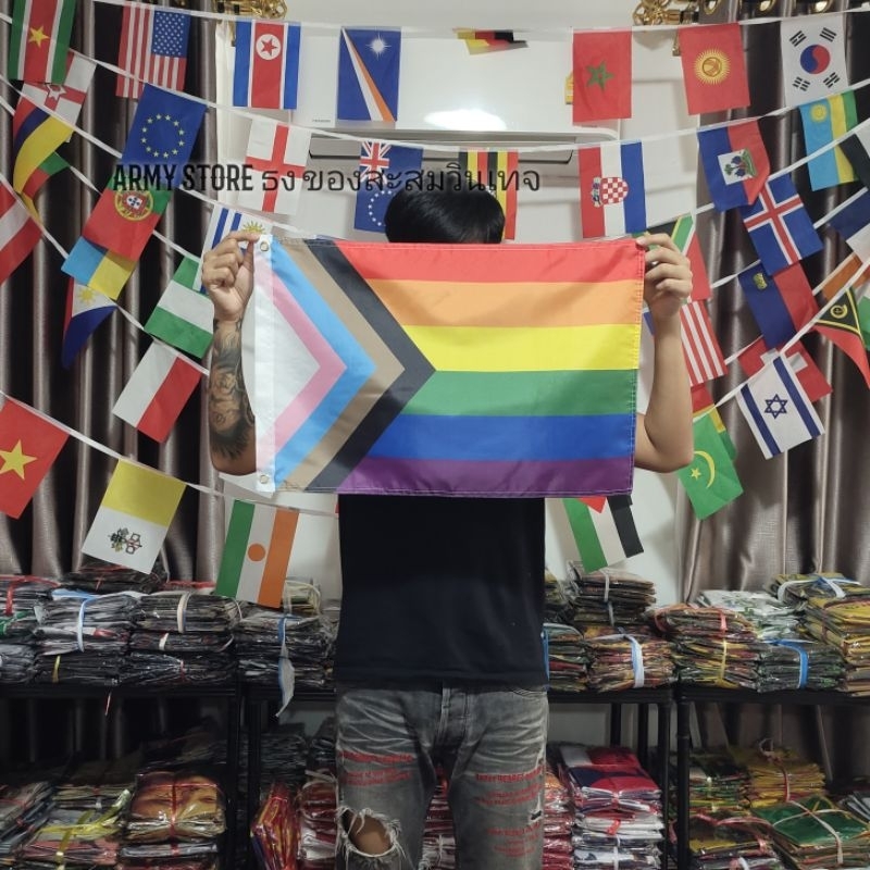 ส่งฟรี!!> ธง LGBT Flag 9 แบบ 4 ขนาด LGBTQ Pride 4 Size พร้อมส่งร้านคน ...